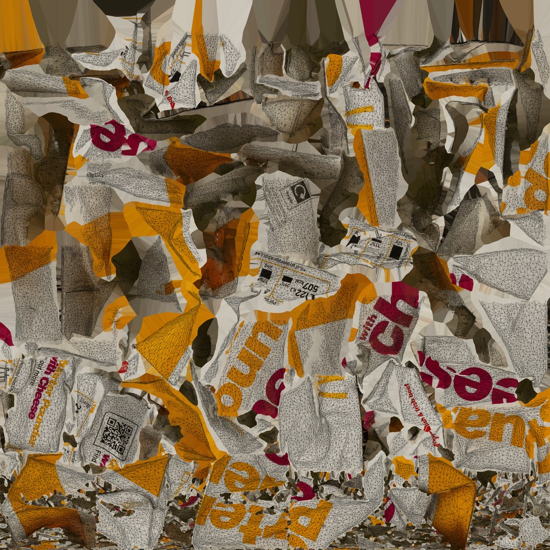 3D Model Fast Food Trash Burger Box - TurboSquid 1961353