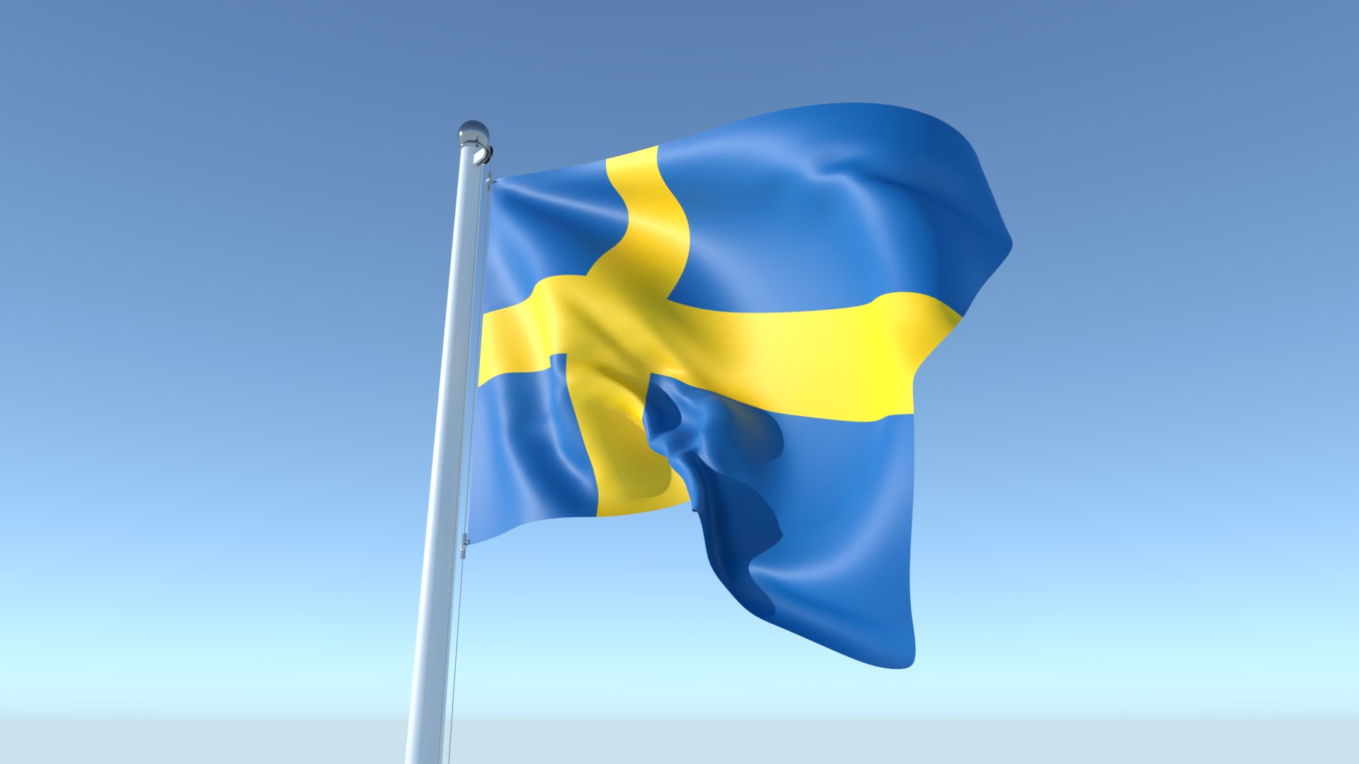 3D Animated Flag Of Sweden - TurboSquid 1741935