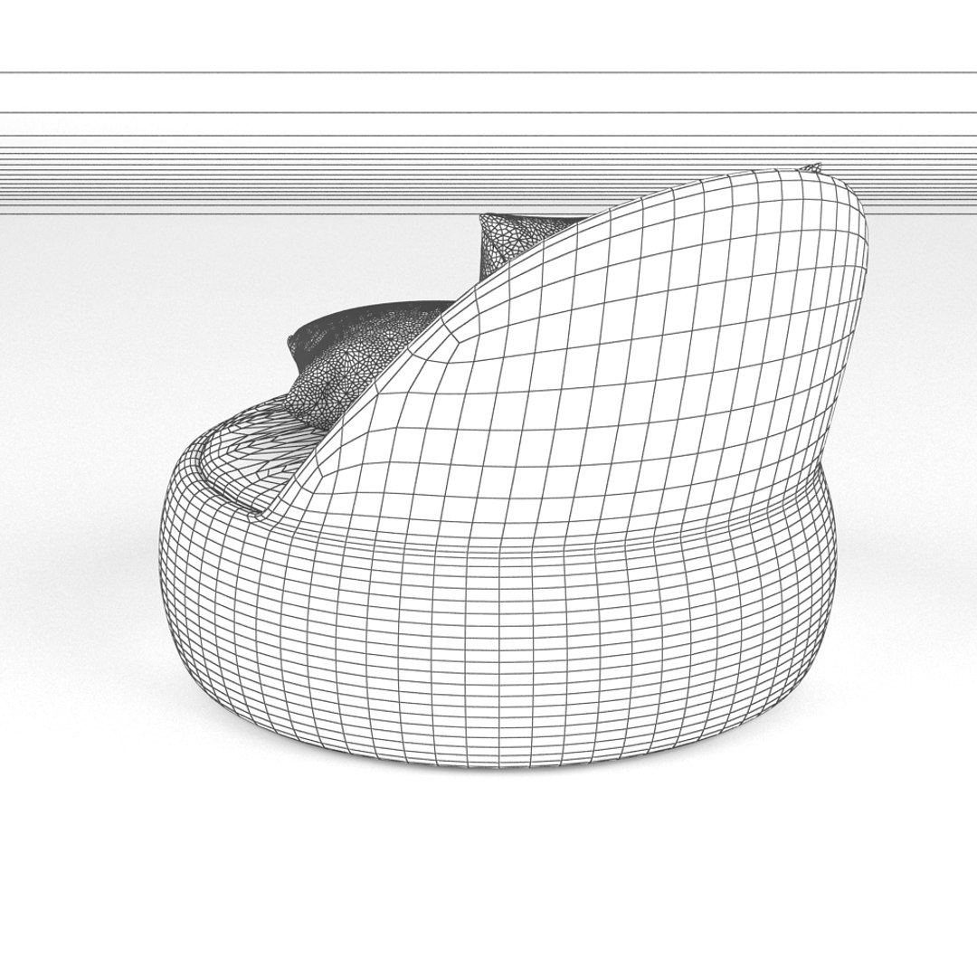 3d Model Lounge Furniture Chair Dala