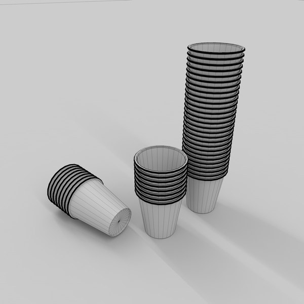 free paper cup 3d model