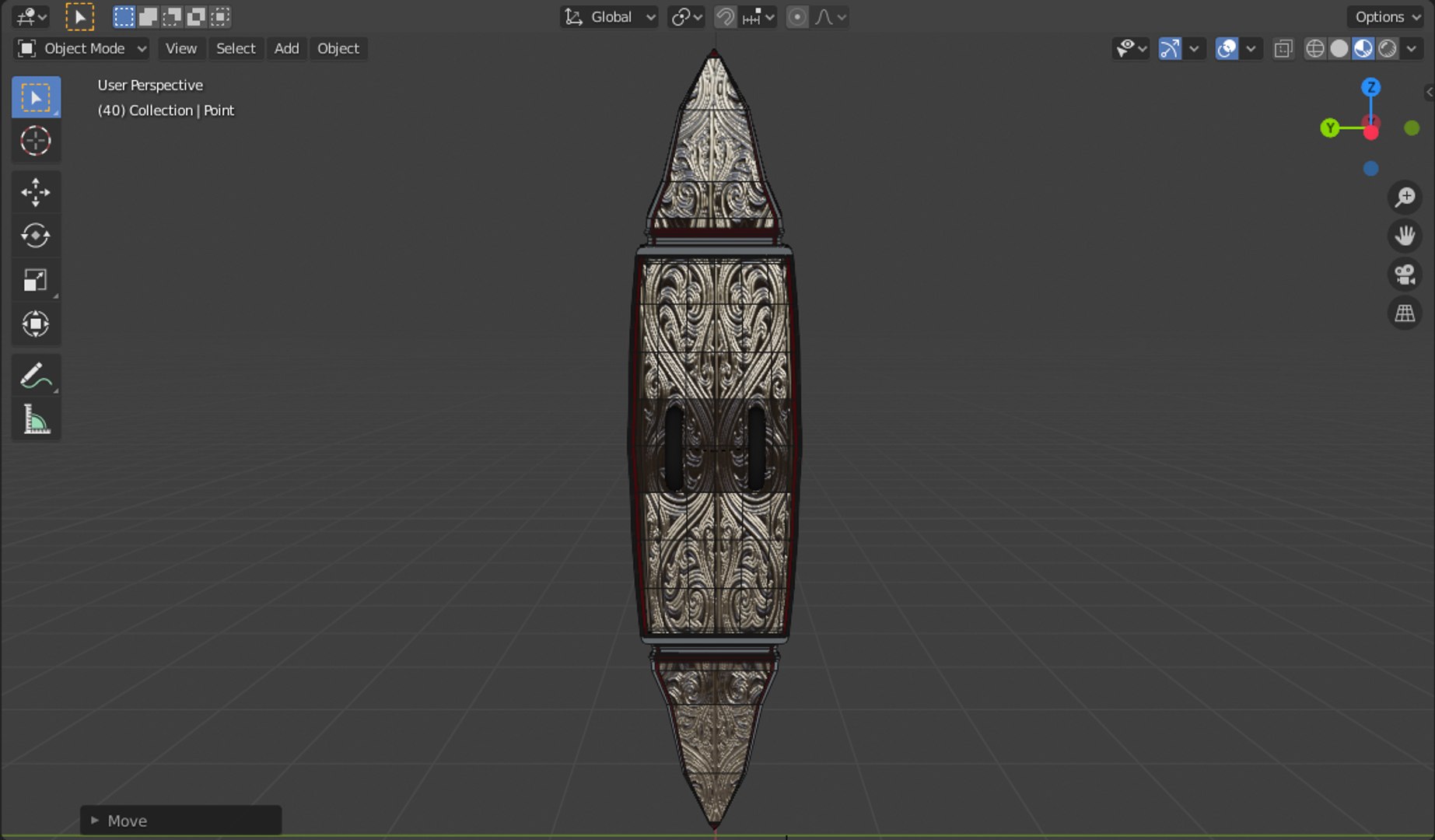 3D shield indonesian traditional gorga model - TurboSquid 1597811