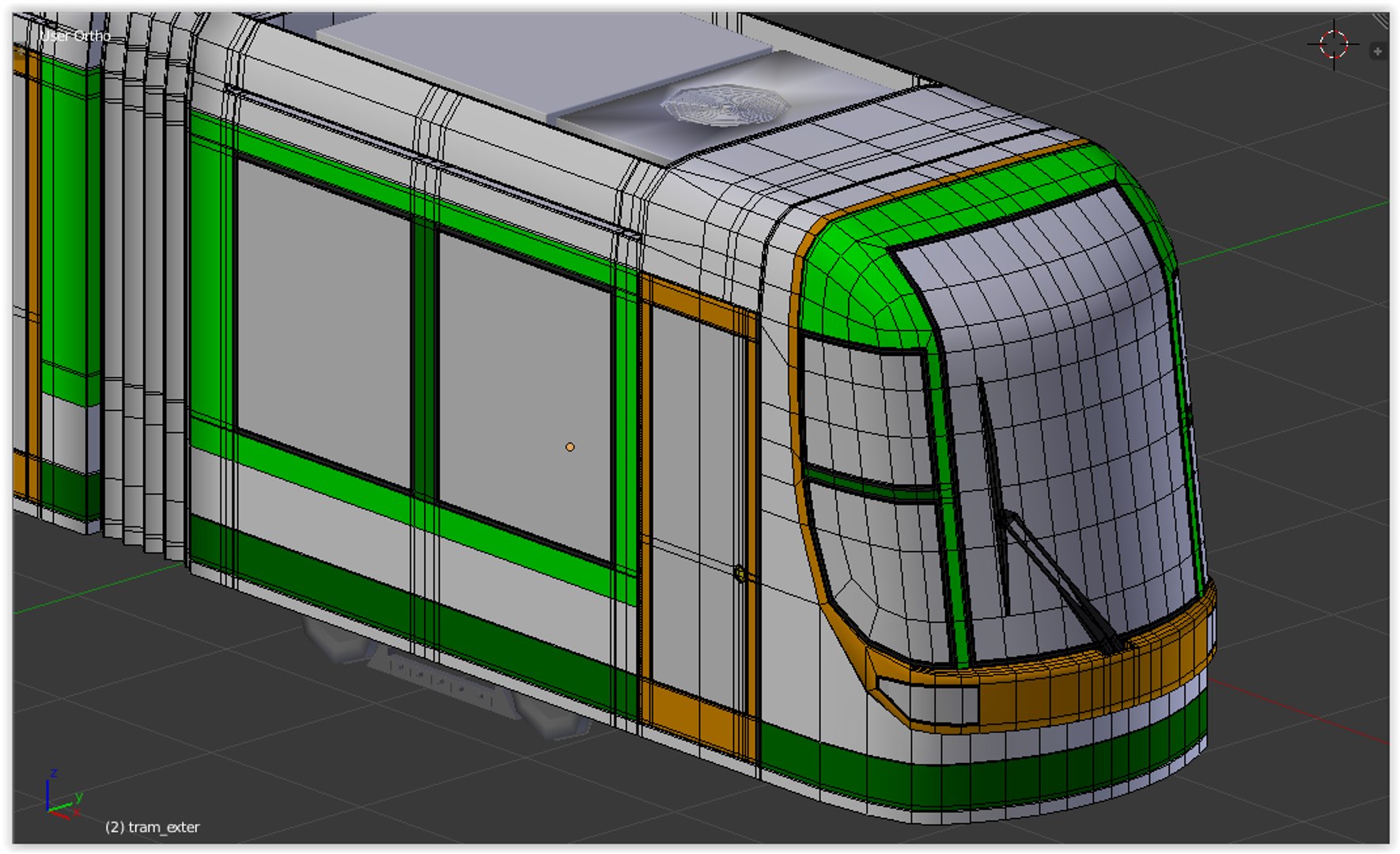 3d model of tram