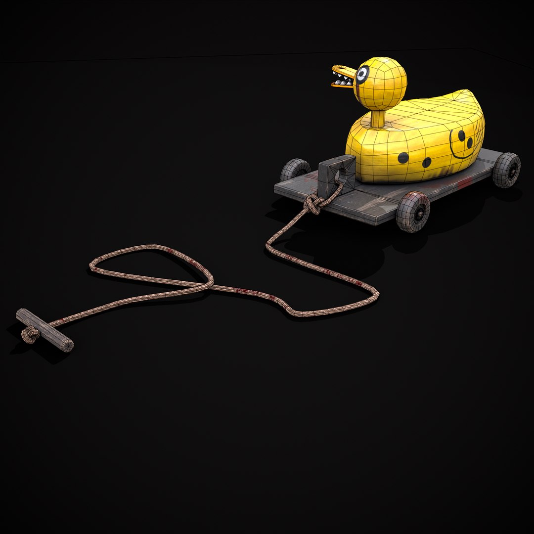 Haunting Duck Pull Along 3D Model - TurboSquid 2239862