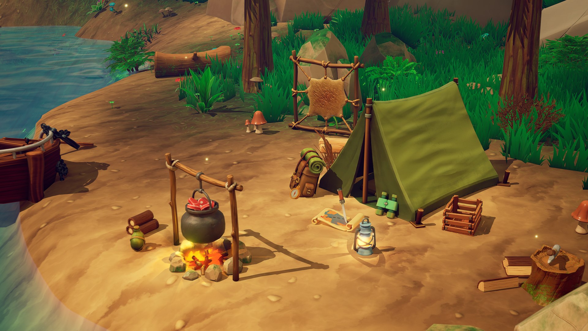 EMBERLIGHT - Stylized Camp Pack - Unreal And Unity Assets 3D Model ...