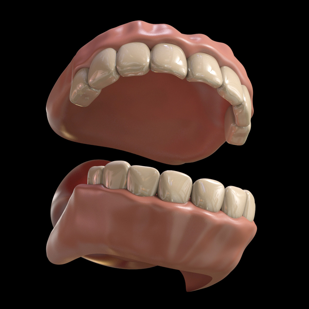 3d model cartoon teeth
