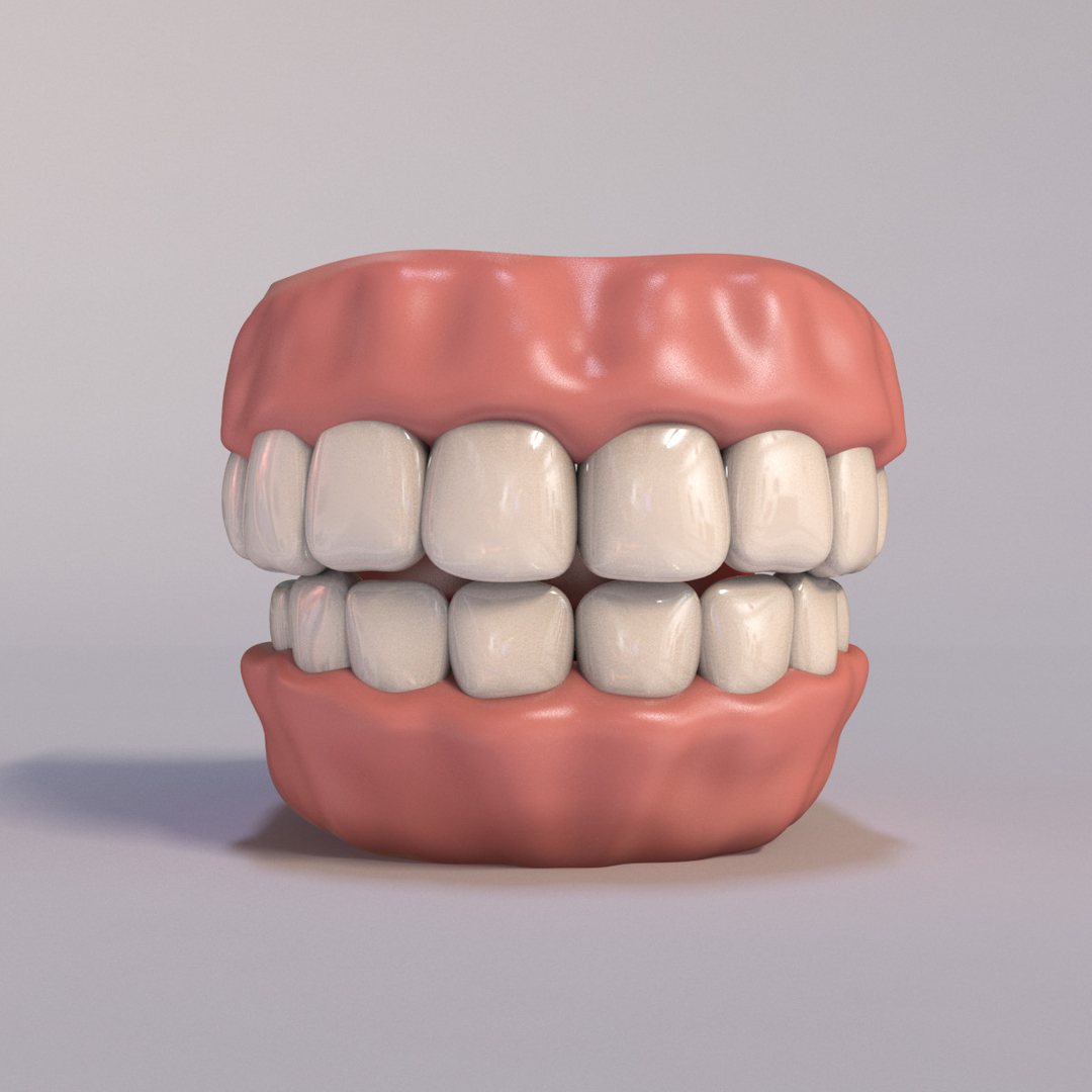 3d Model Cartoon Teeth