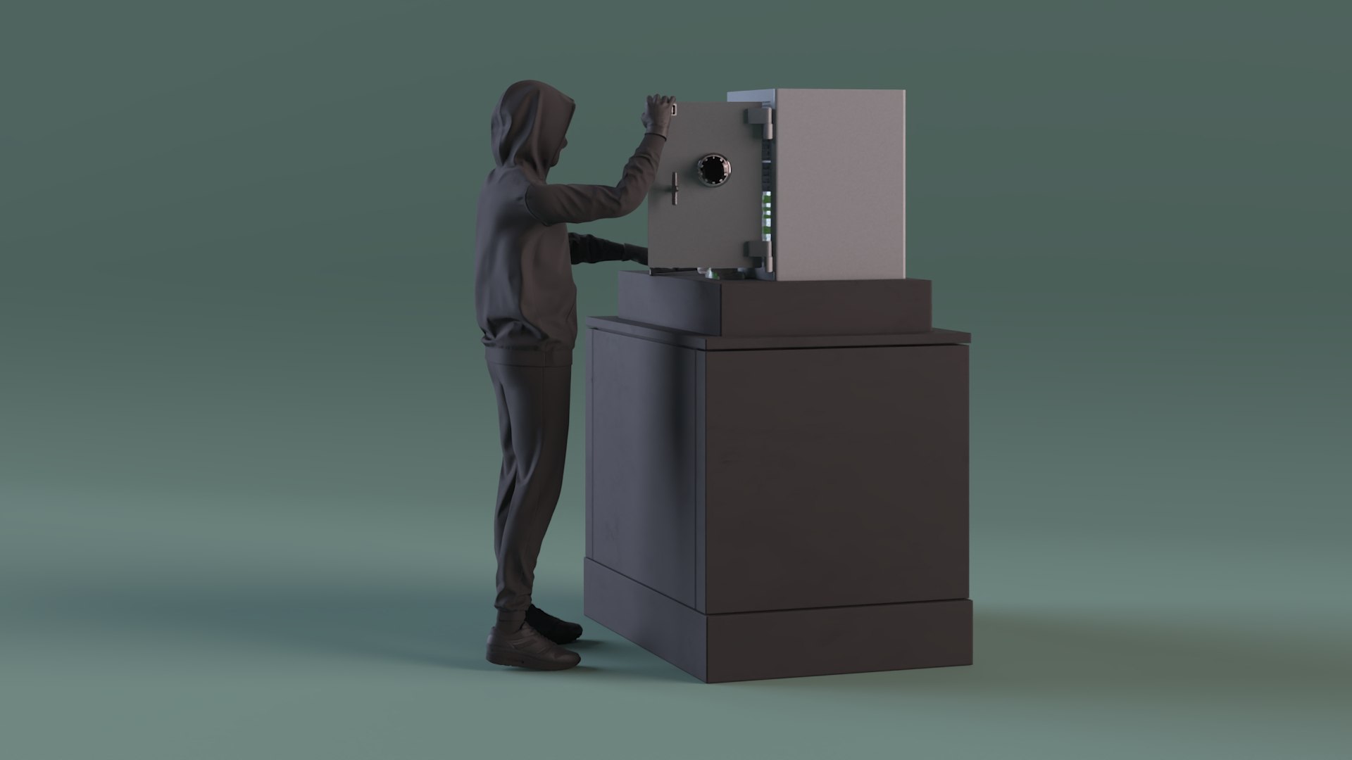 3D Thief Robbing Safe Model - TurboSquid 2341206
