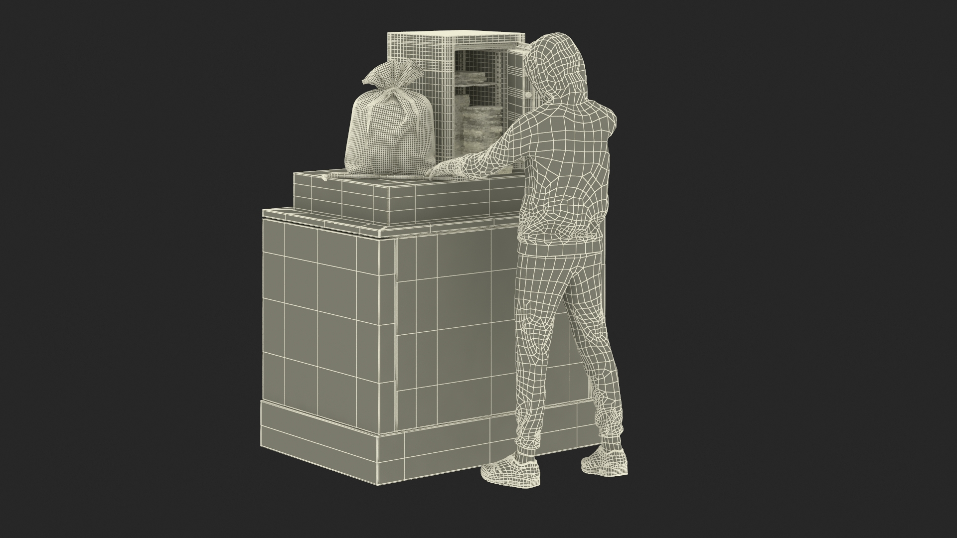 3D Thief Robbing Safe Model - TurboSquid 2341206
