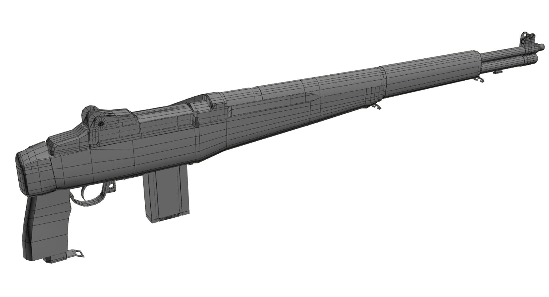 3ds Max M1 Garand Rifle