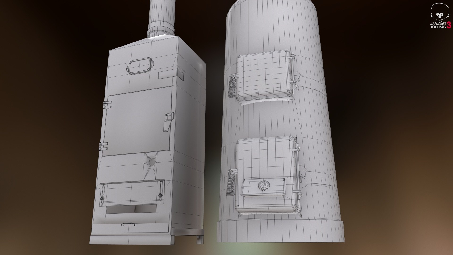 Papal Conclave Stoves With Chimney PBR 3D Model - TurboSquid 2435861