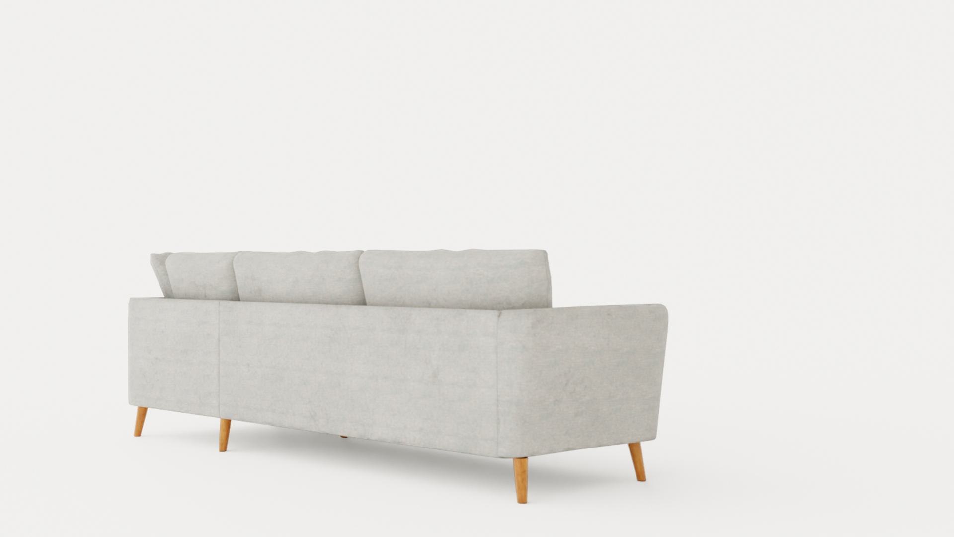 Trend Sofa 3 Seater With Chaise Lounge Right Light Gray Model ...