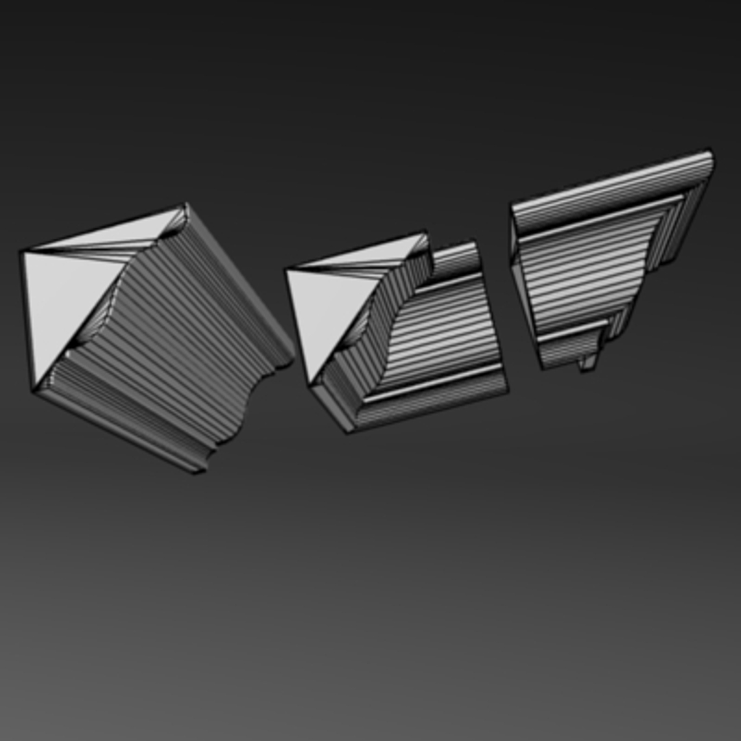 moldings 3d 3ds
