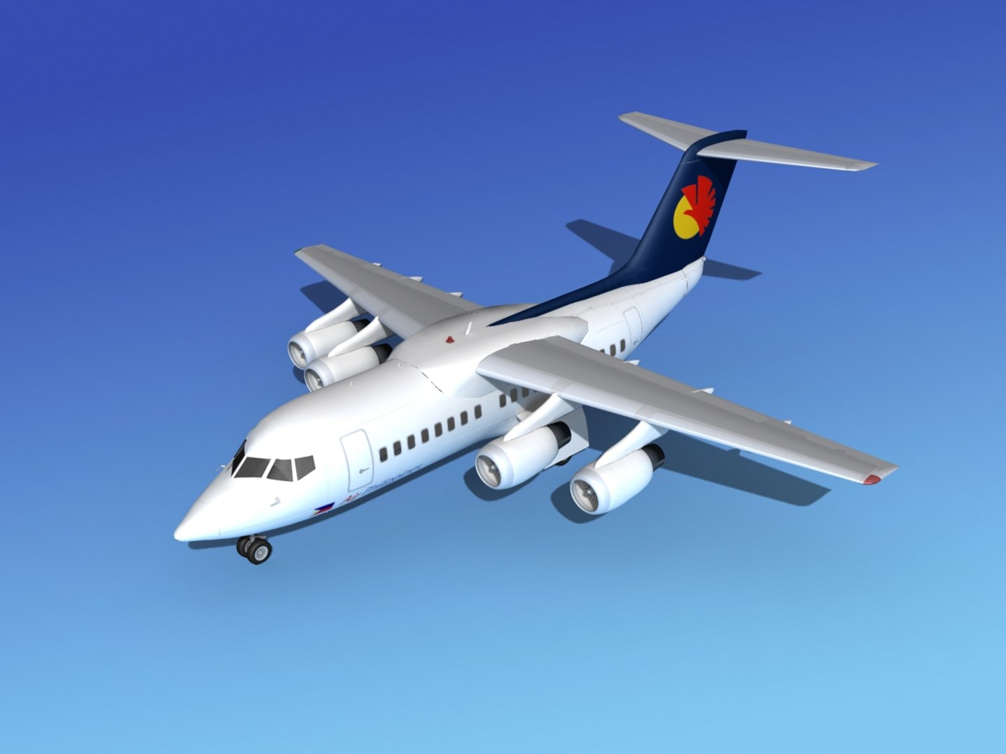 3d Model Of Turbines Bae 146