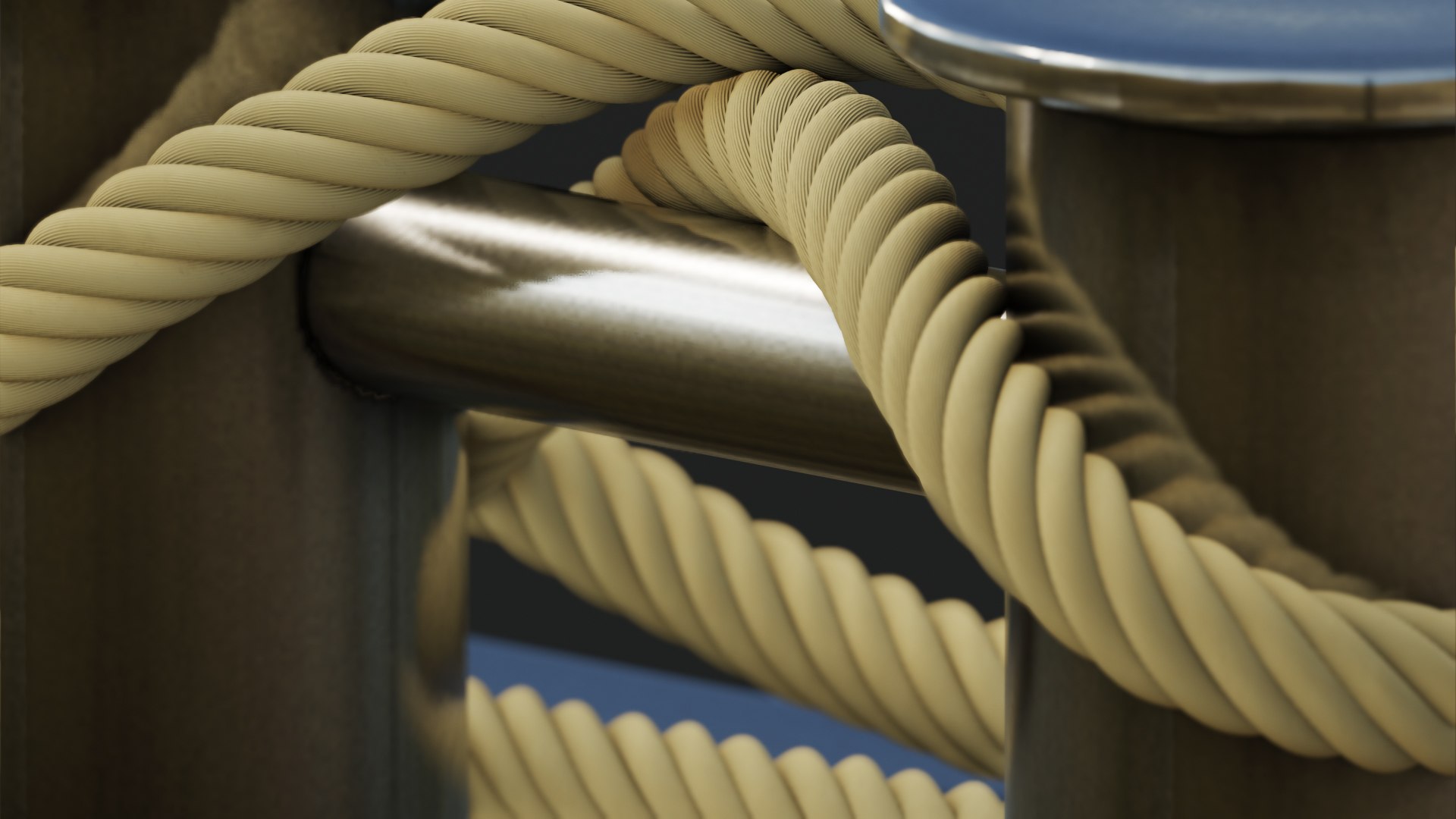 Mooring Sea Bollard Rope 3D Model - TurboSquid 1414239