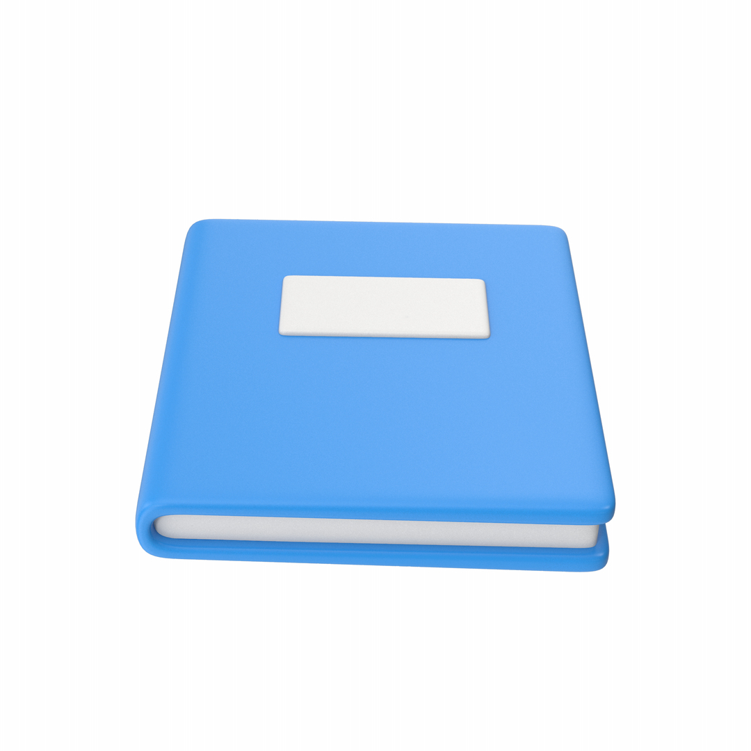 Blue Cartoony Notebook 3D - TurboSquid 2135653