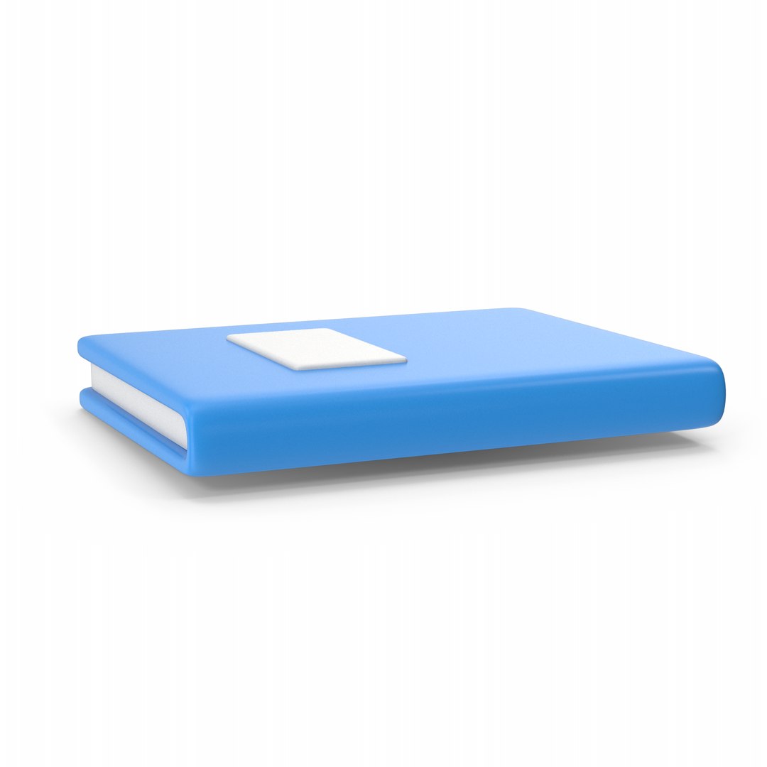 Blue Cartoony Notebook 3D - TurboSquid 2135653