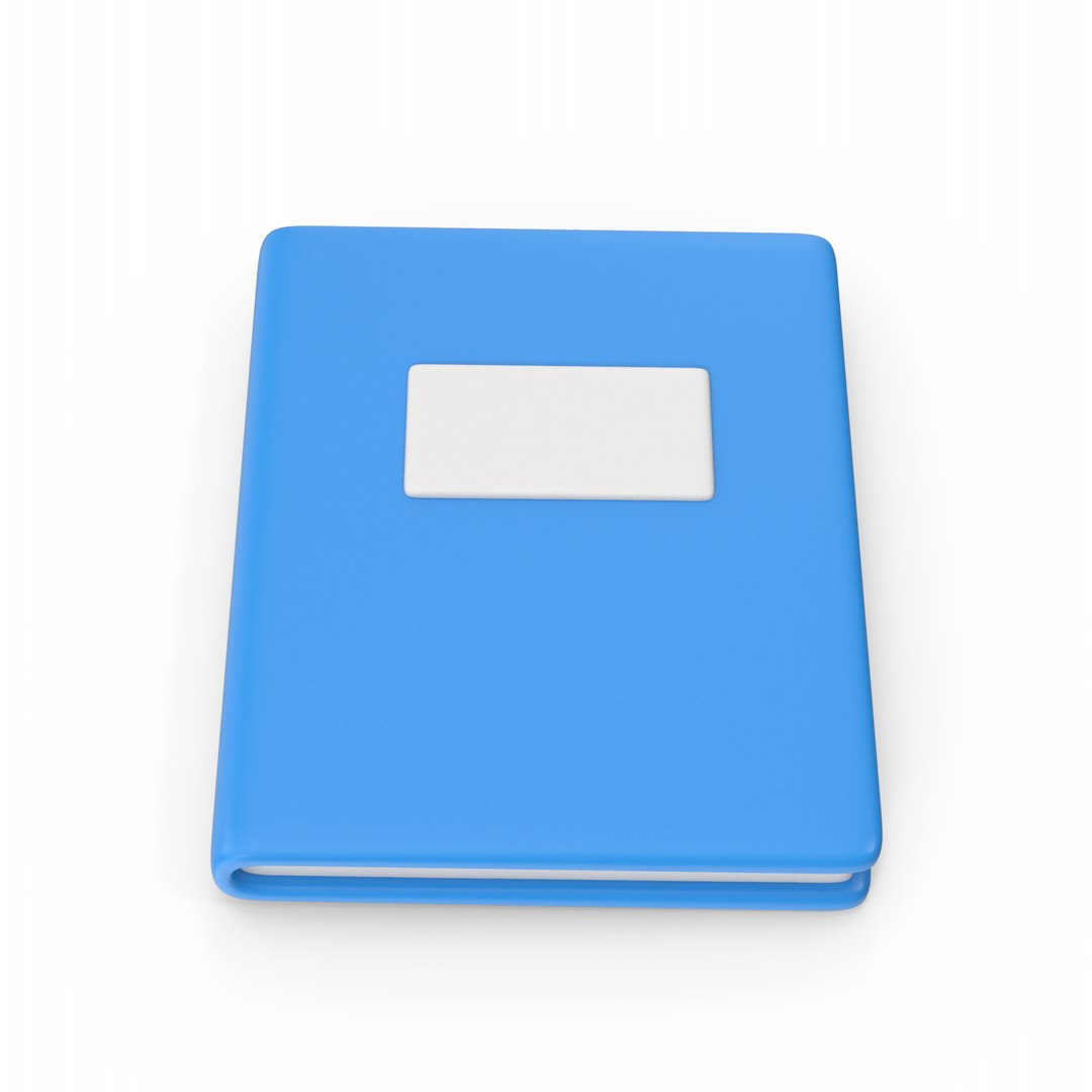 Blue Cartoony Notebook 3D - TurboSquid 2135653