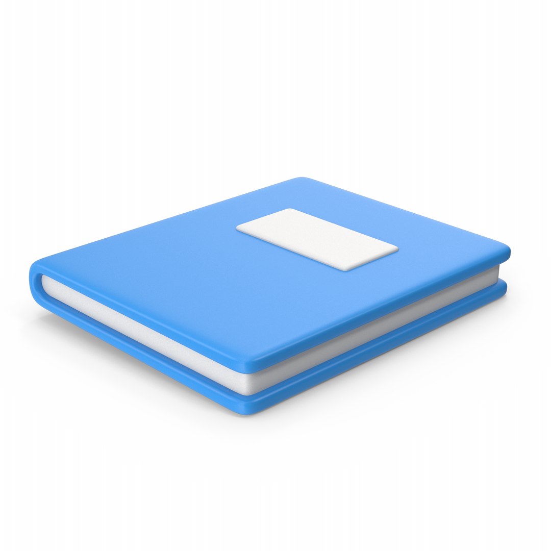 Blue Cartoony Notebook 3D - TurboSquid 2135653