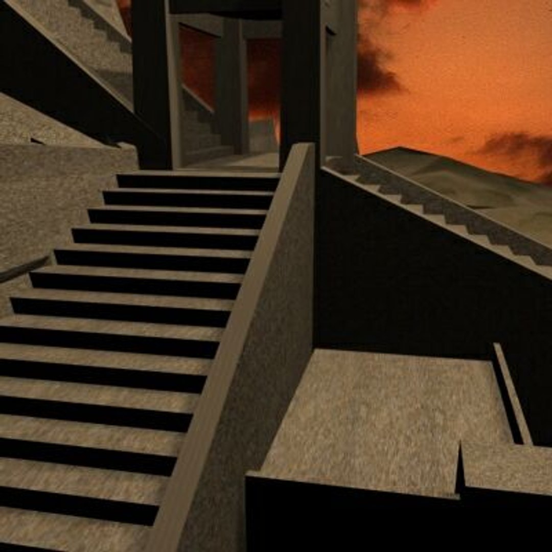 ancient structure zigurat 3d model