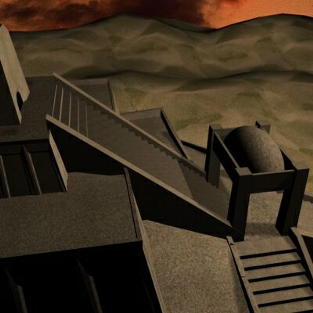 ancient structure zigurat 3d model