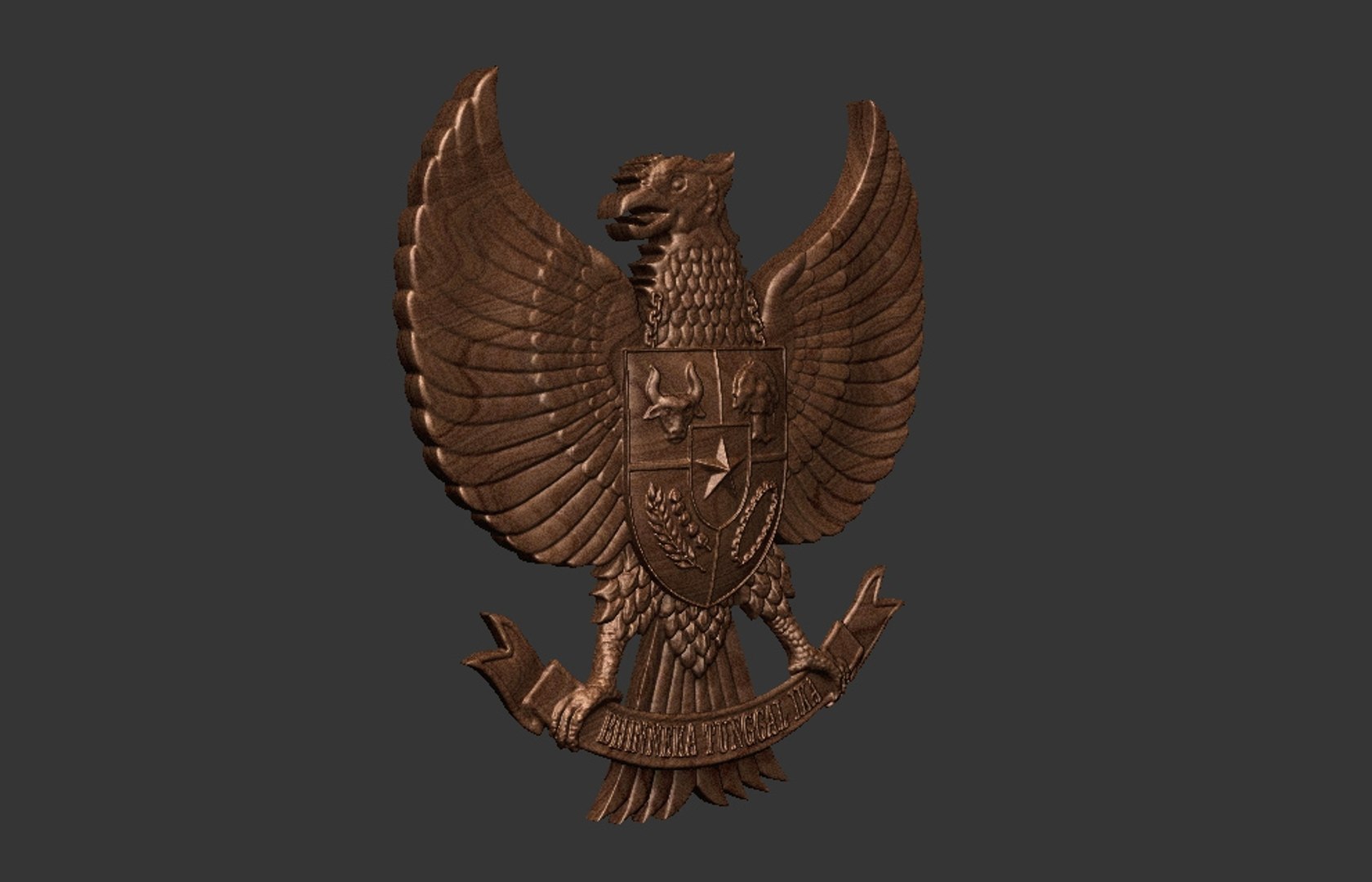 Garuda Pancasila Logo Symbol 3D Model - TurboSquid 1390004