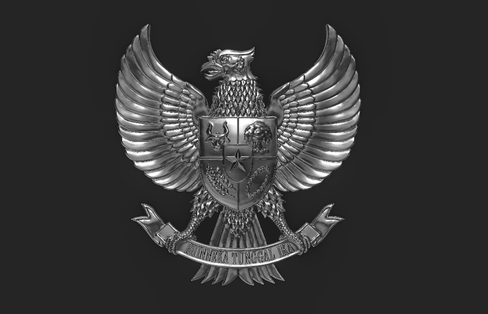 Garuda Pancasila Logo Symbol 3D Model - TurboSquid 1390004