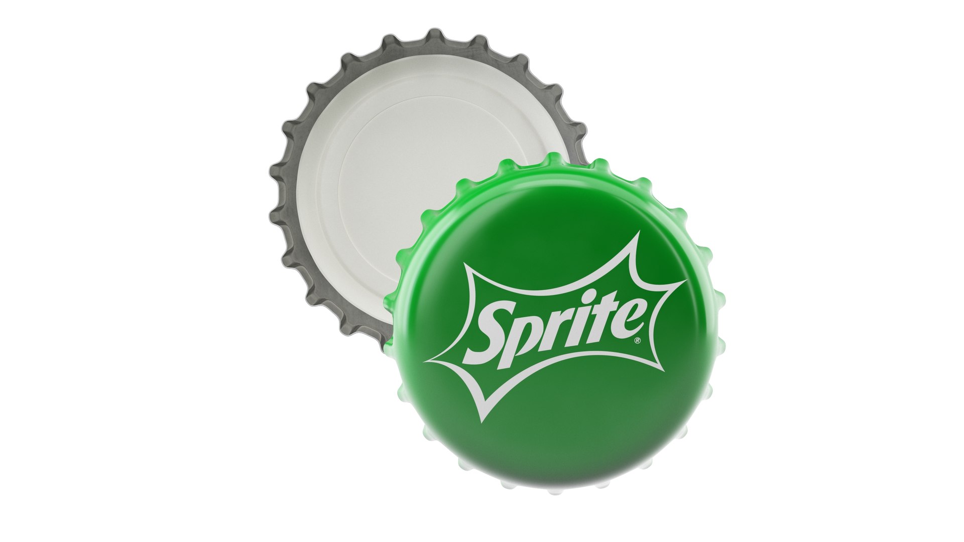 Sprite Bottle Cap 3D Model - TurboSquid 2196296