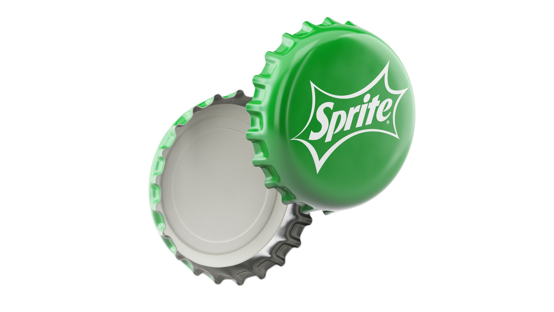Sprite Bottle Cap 3D Model - TurboSquid 2196296