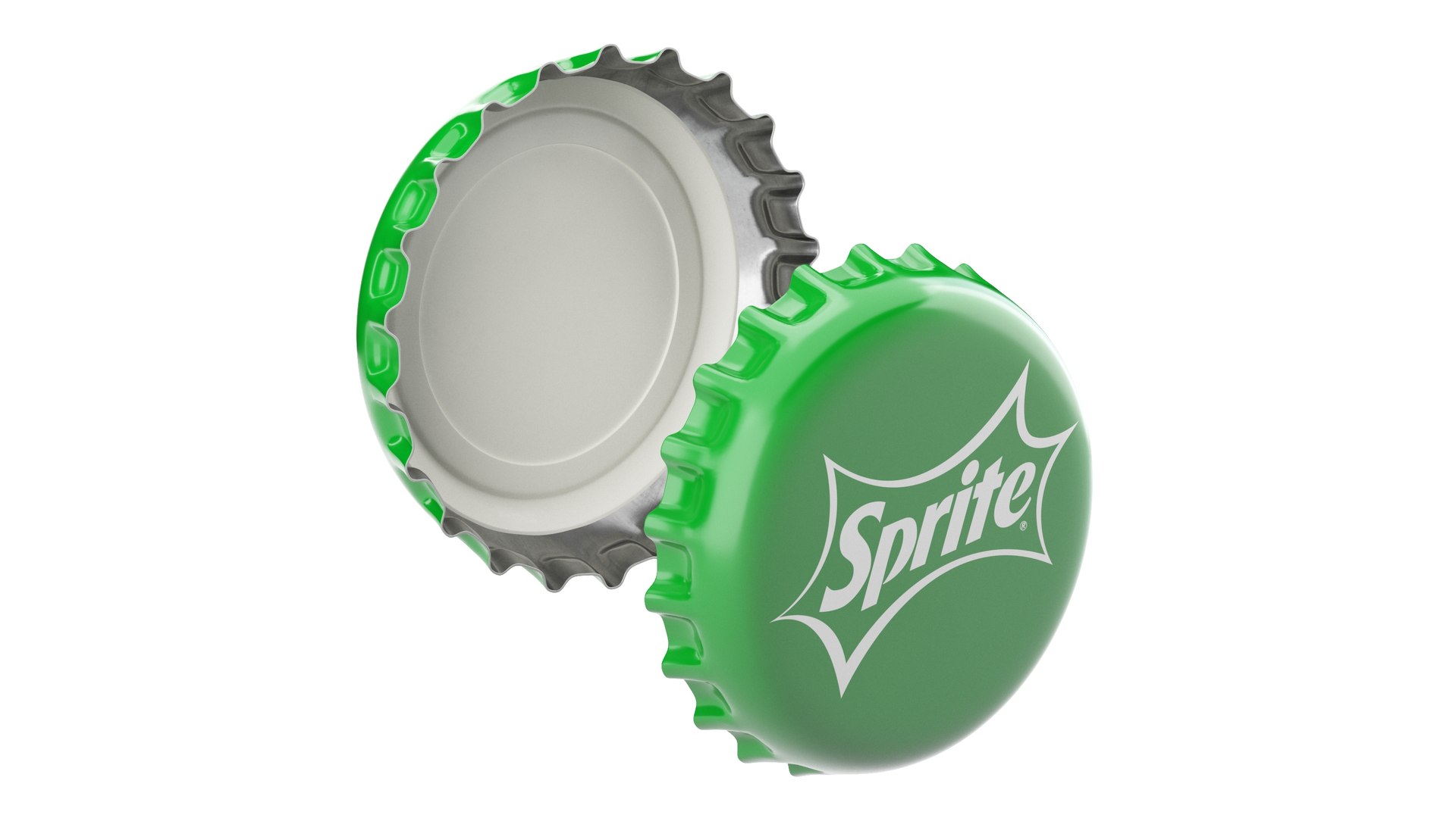 Sprite Bottle Cap 3D Model - TurboSquid 2196296