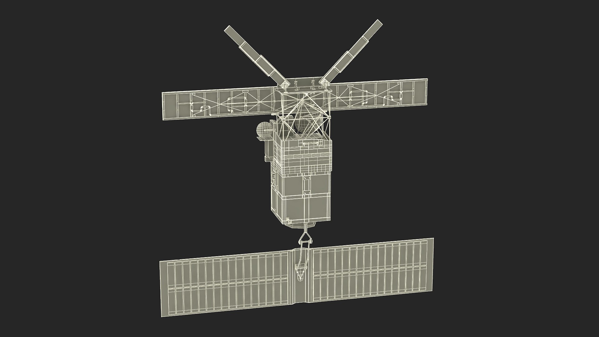 Geostationary Communication Satellite ERS-2 3D Model - TurboSquid 2346126