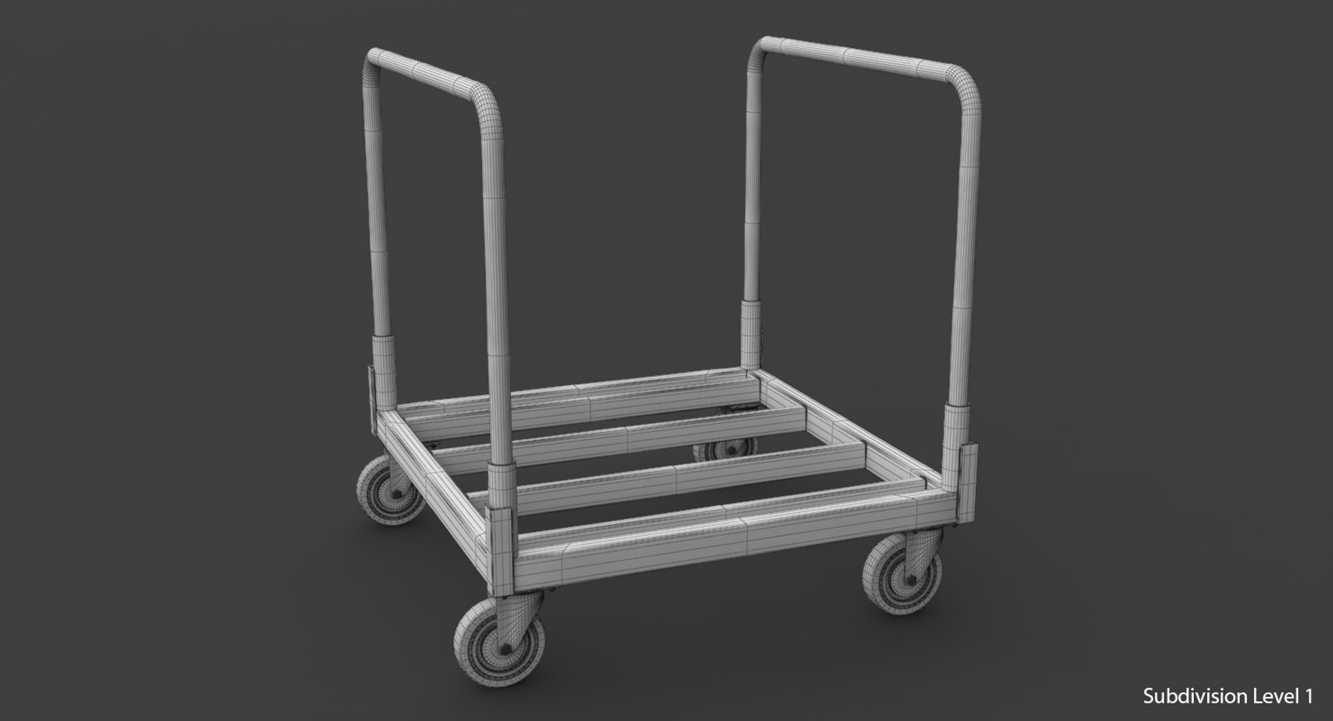 Industrial cart model - TurboSquid 1294032