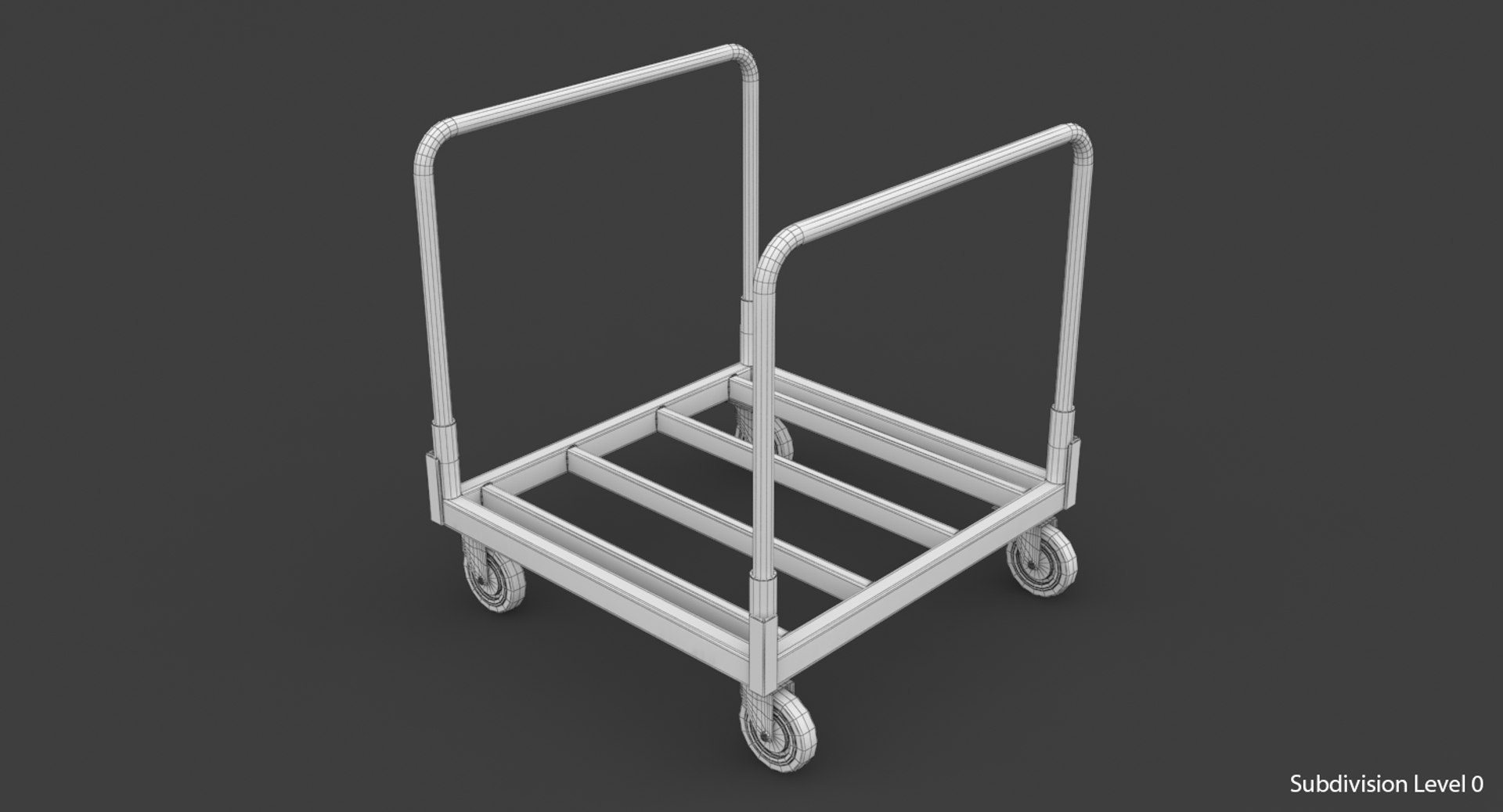 Industrial cart model - TurboSquid 1294032
