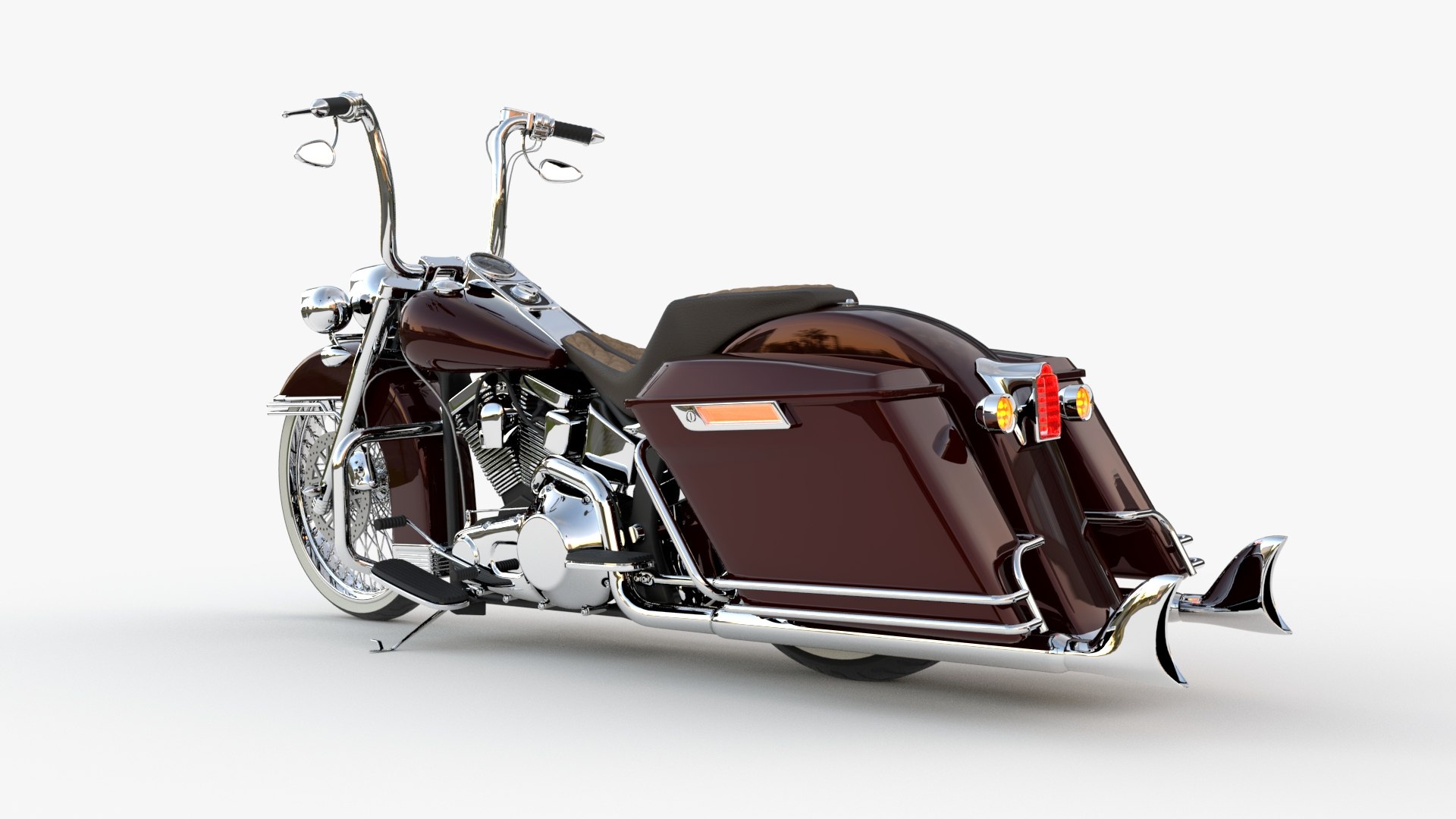 Custom Bagger Softail 3D Model - TurboSquid 1855640