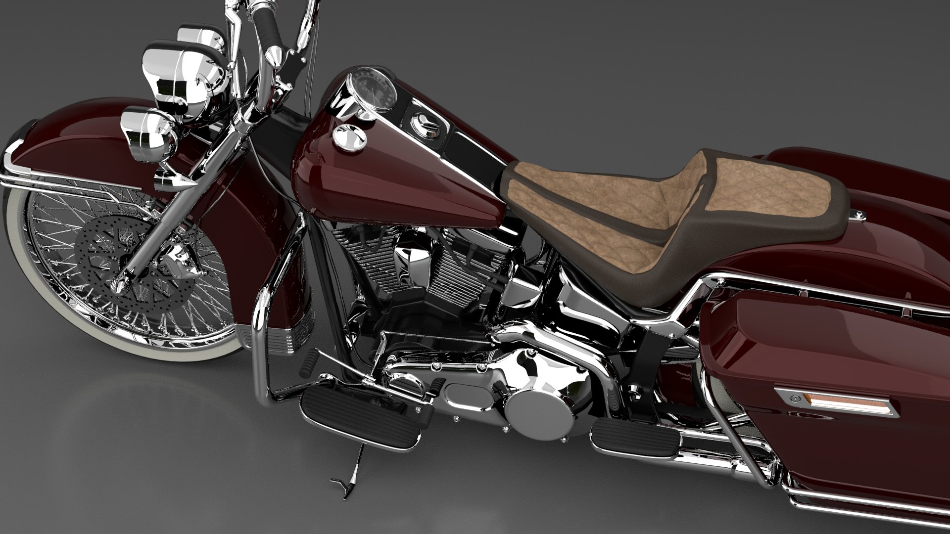 Custom Bagger Softail 3D Model - TurboSquid 1855640