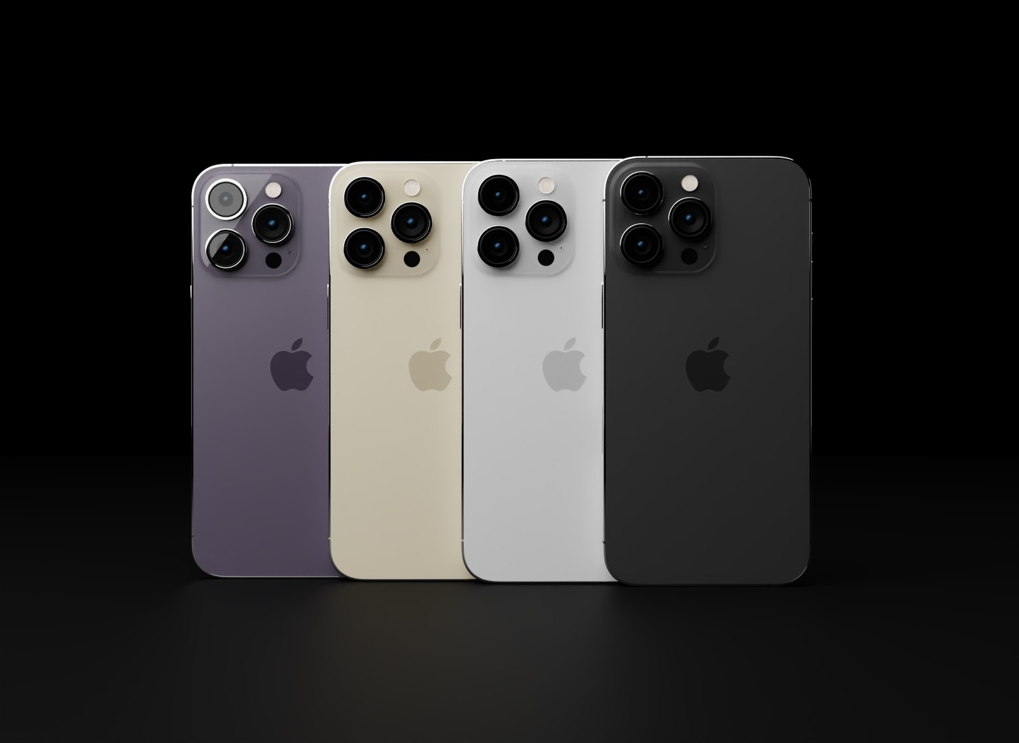 modelo 3d Apple iPhone 14 Pro Max en colores oficiales - TurboSquid 1957098