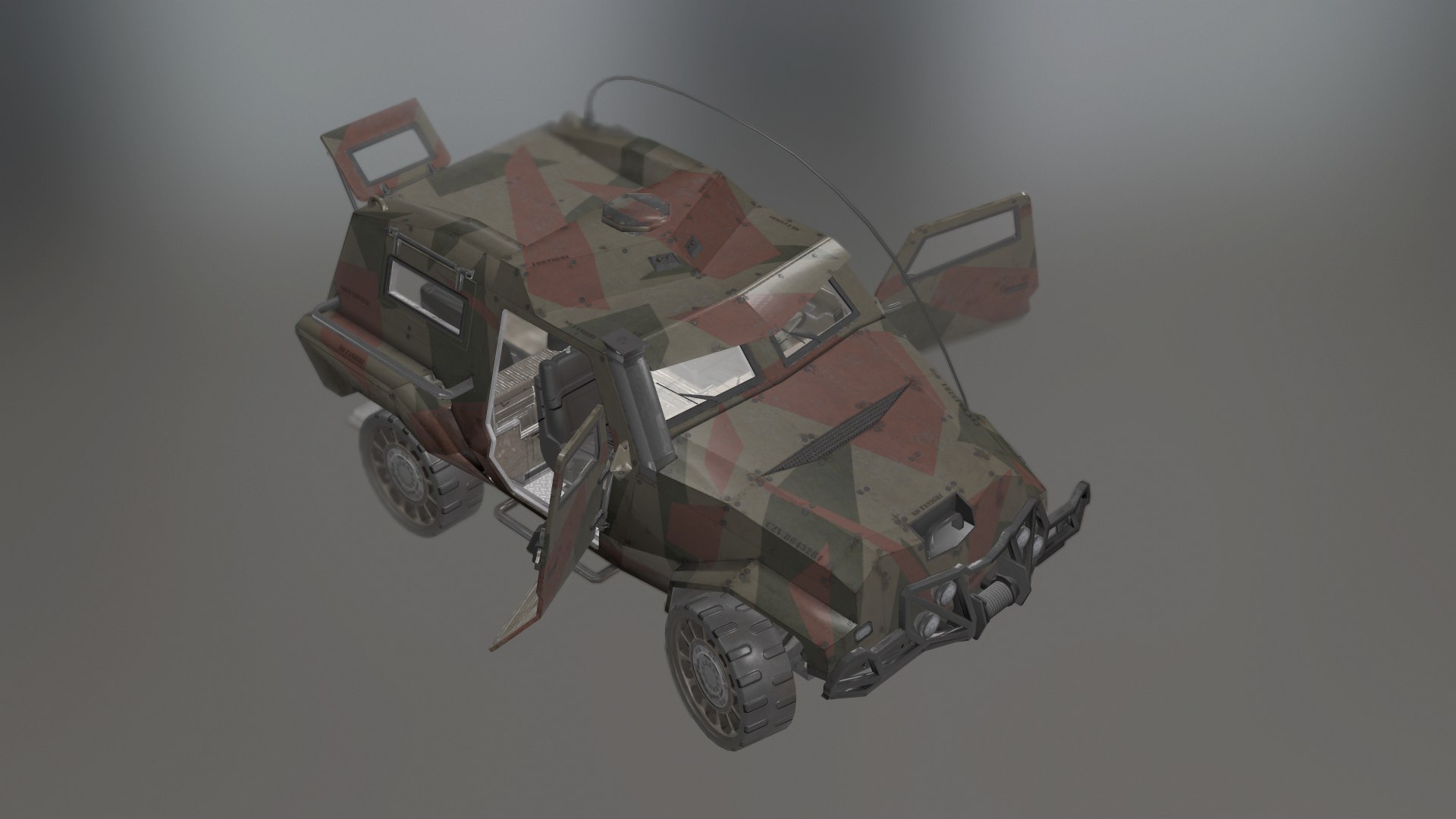 3D Car Military - TurboSquid 1212111