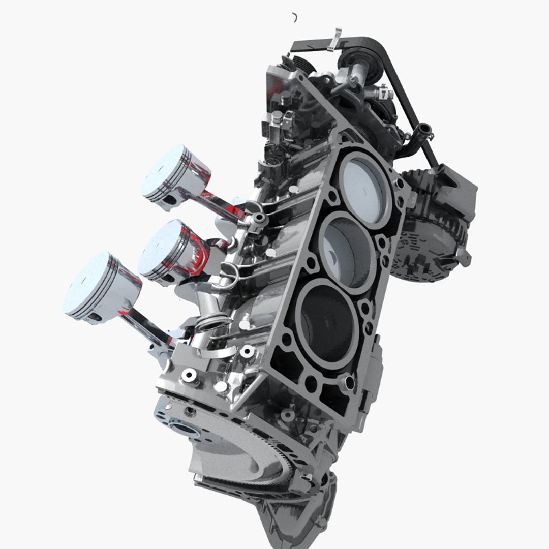 Engine V6 Cutaway Model - TurboSquid 1577122
