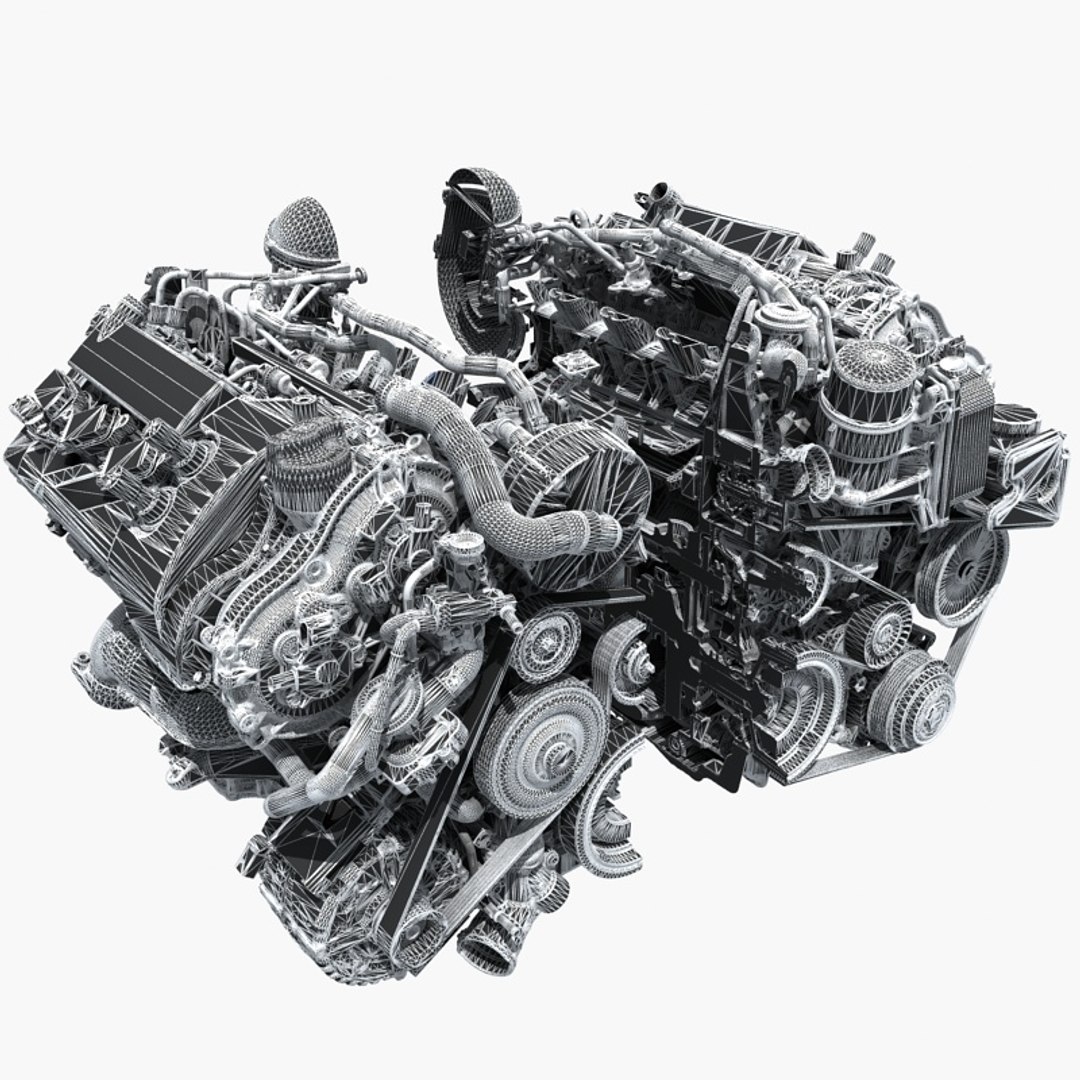 Engine V6 Cutaway Model - TurboSquid 1577122