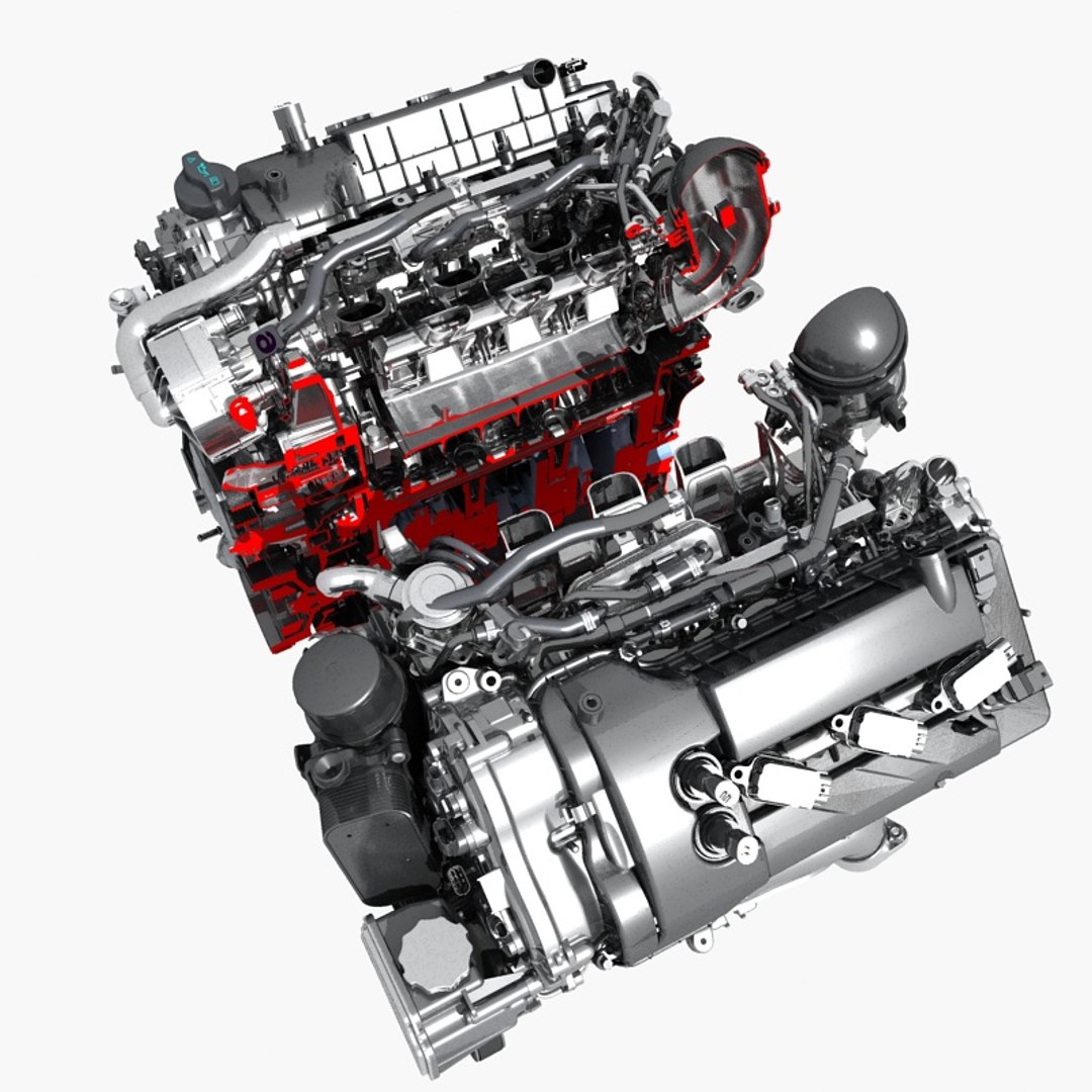 Engine V6 Cutaway Model - TurboSquid 1577122