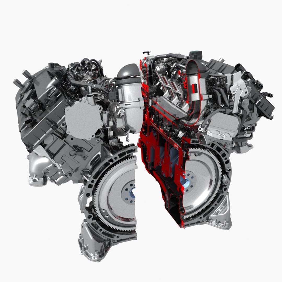 Engine V6 Cutaway Model - TurboSquid 1577122