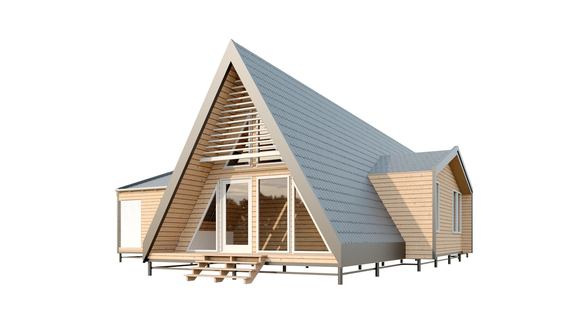 3D Modular A-Frame House - TurboSquid 1880768