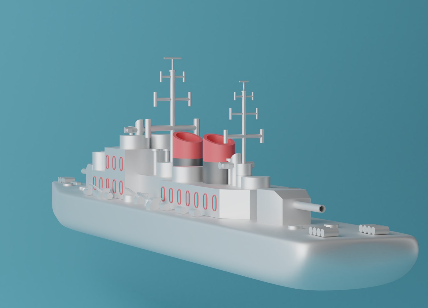 Cartoon Ship Toon 3D Model - TurboSquid 1635925