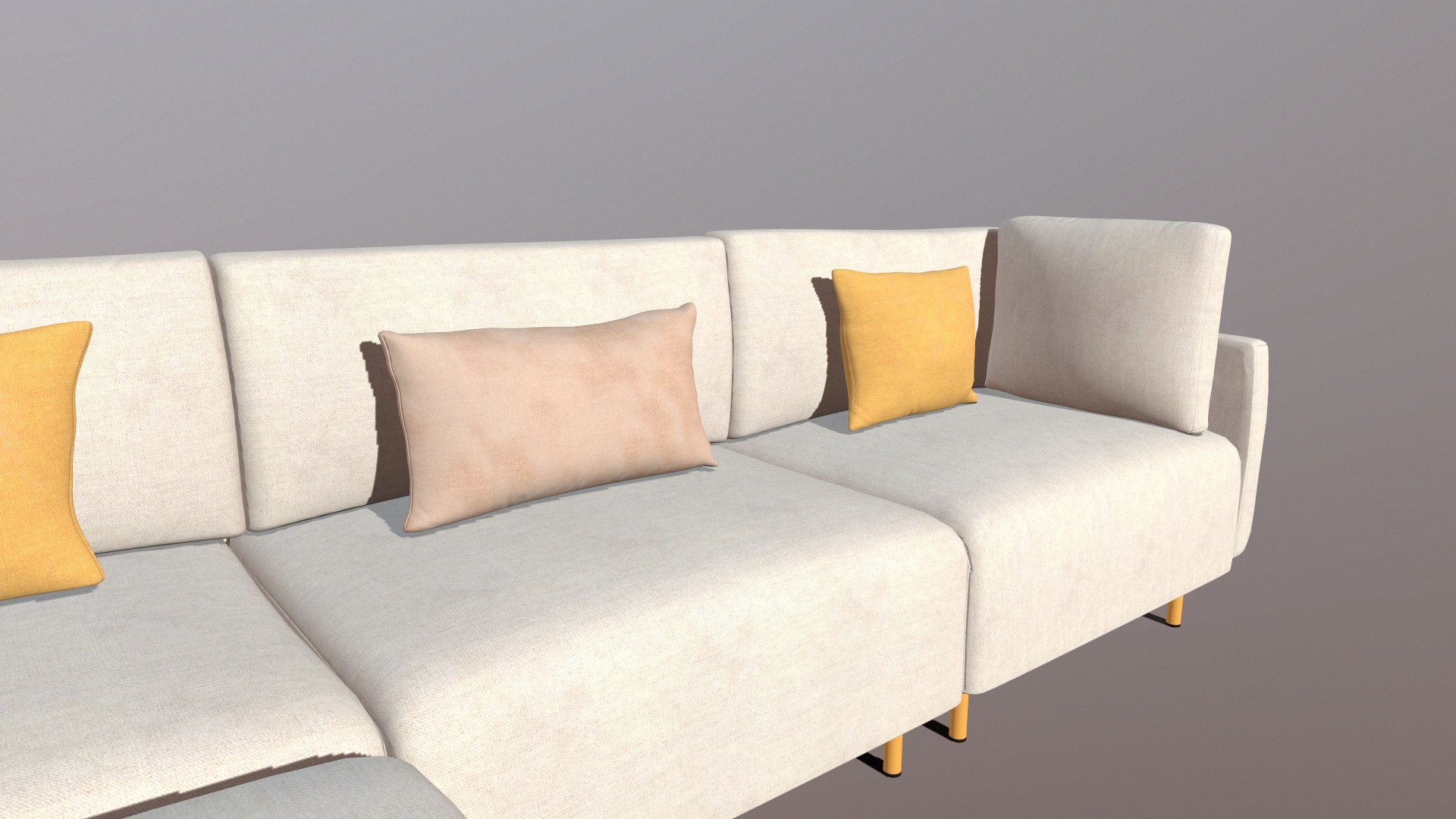 Sofa L Shaped 3D Model - TurboSquid 2249542