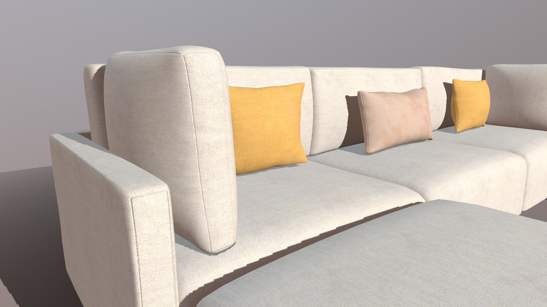 Sofa L Shaped 3D Model - TurboSquid 2249542