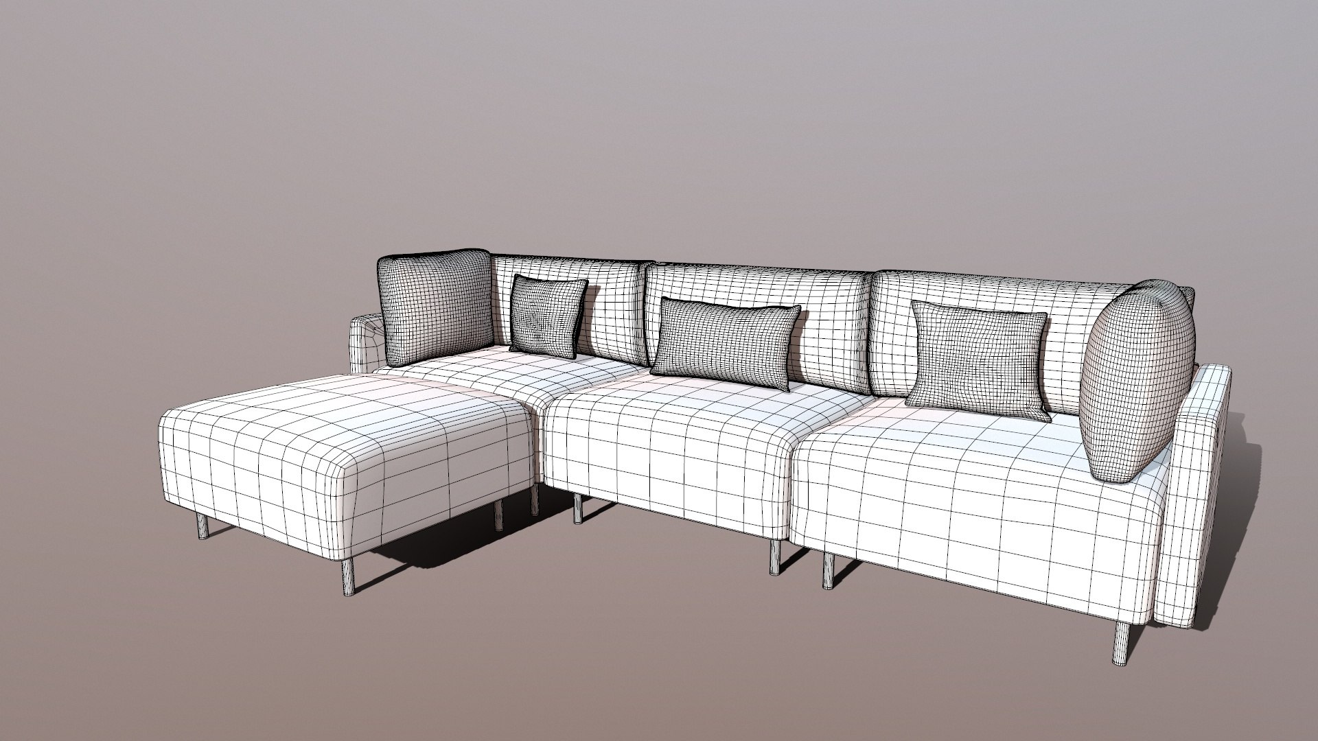Sofa L Shaped 3D Model - TurboSquid 2249542