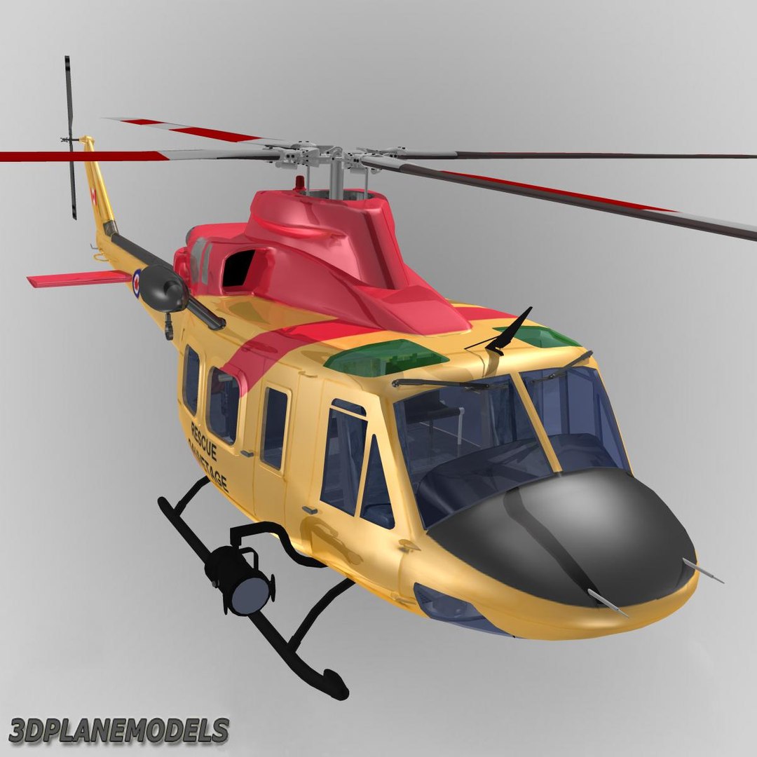 Bell 412 Helicopter Animation Max