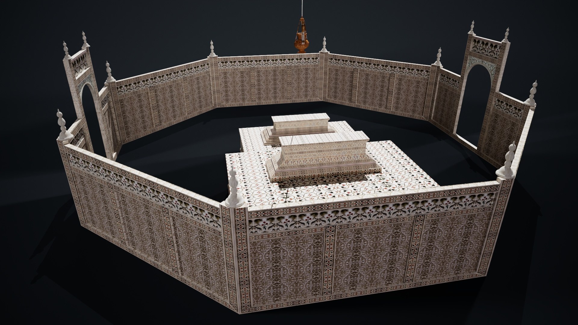 3D Cemetery - TurboSquid 2146435