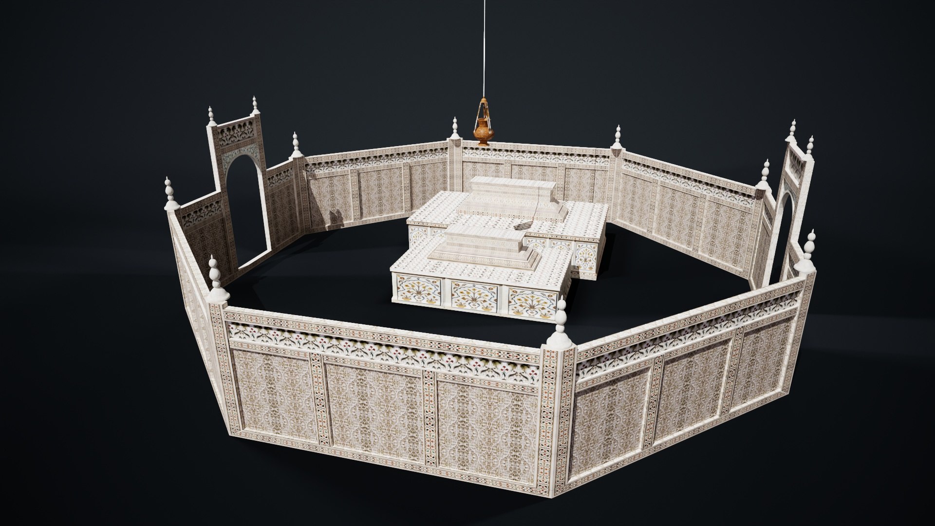 3D Cemetery - TurboSquid 2146435