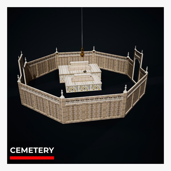 modelo 3d Cementerio - TurboSquid 2146435