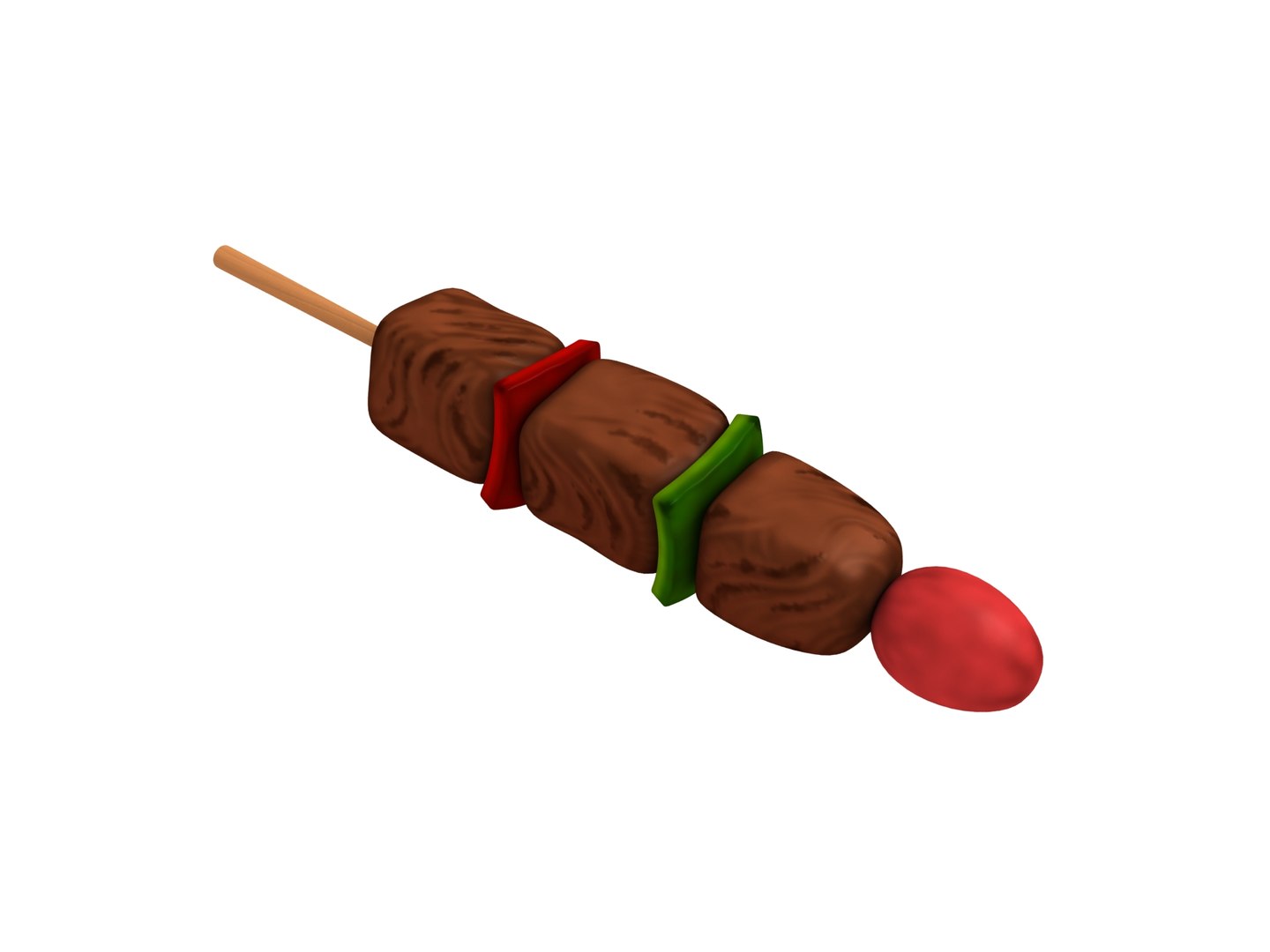 Bbq Skewer 3D Model - TurboSquid 1409396